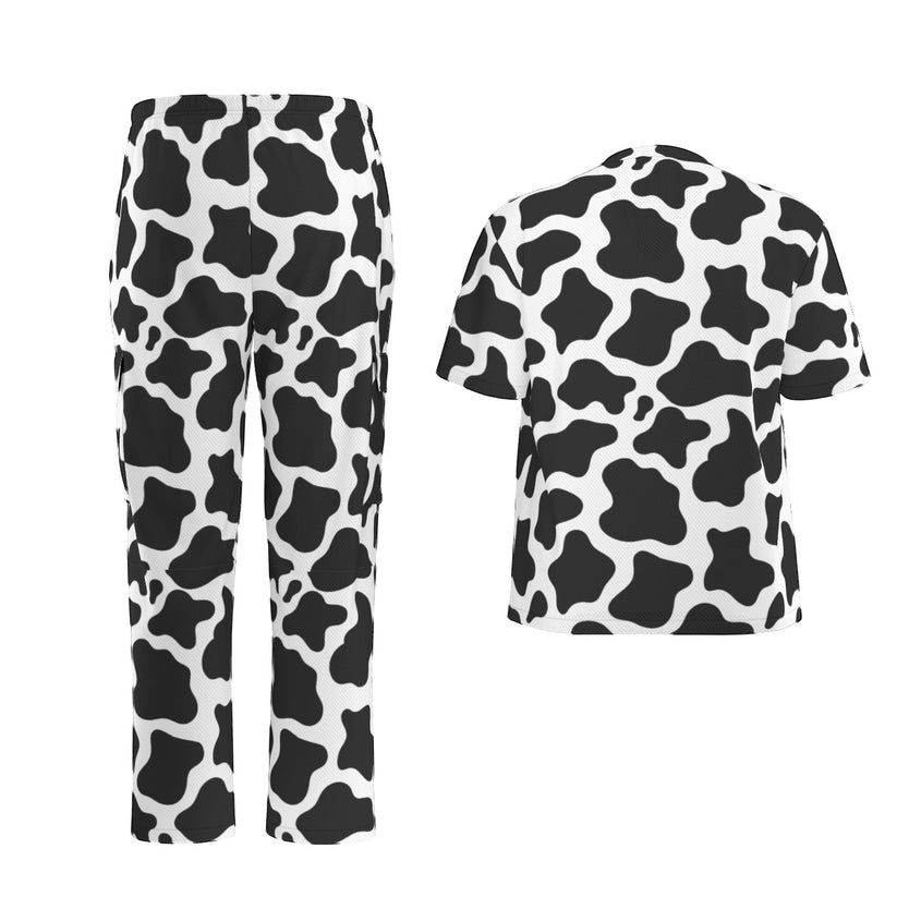 Cow Print Scrubs Hospital Scrubs Cow Pattern Nursing Scrubs Cow Spots ...